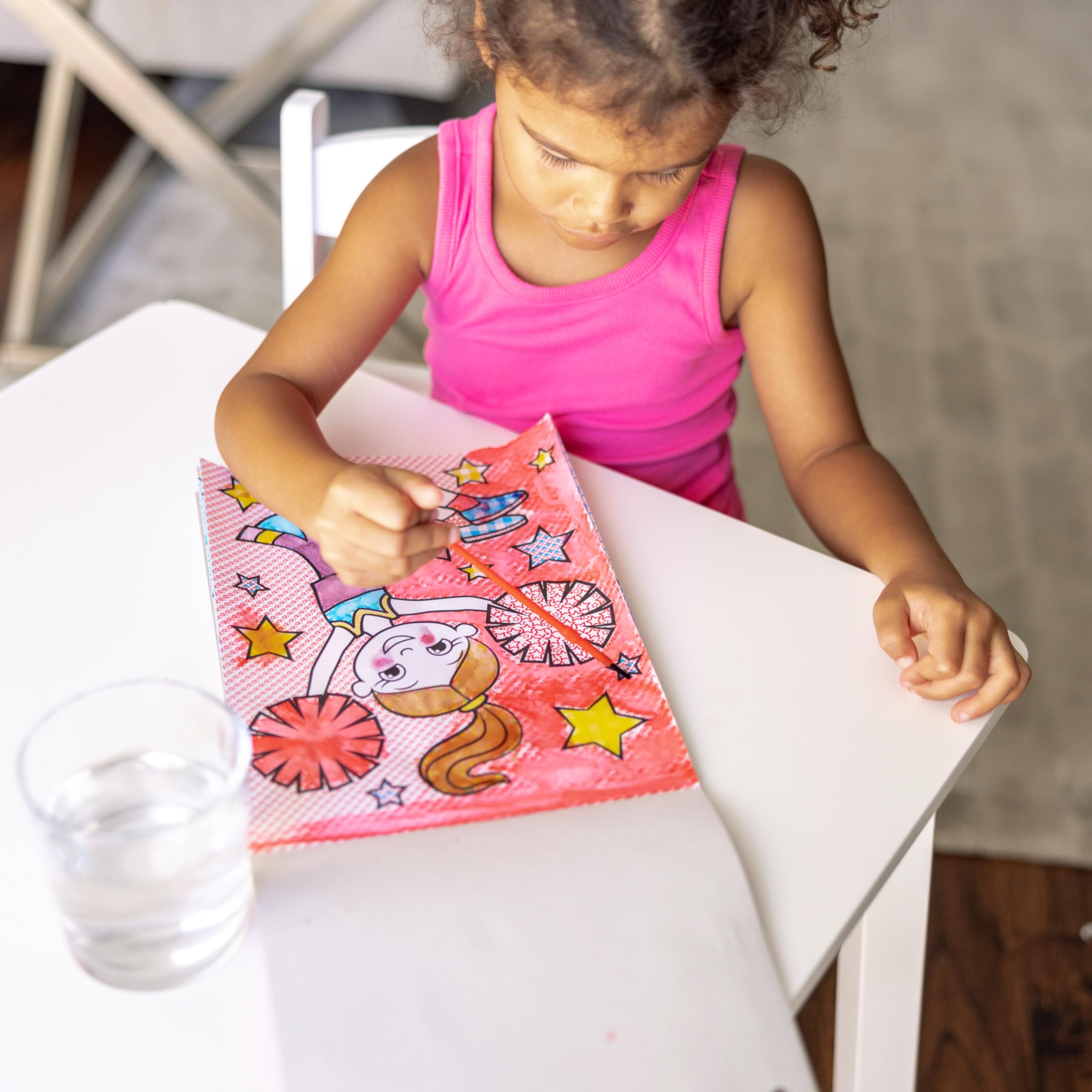 Melissa & Doug My First Paint With Water Art Pad - Cheerleaders, Flowers, Fairies, and More (24 Pages)