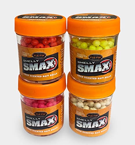 FLE-FLY Smelly Smax Scented Bait Balls (Chartreuse) Egg Baits for Trout, Panfish, Salmon and More