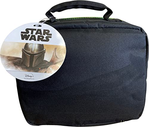 Star Wars The Mandalorian Baby Yoda Insulated Lunch Bag (Black-Green)