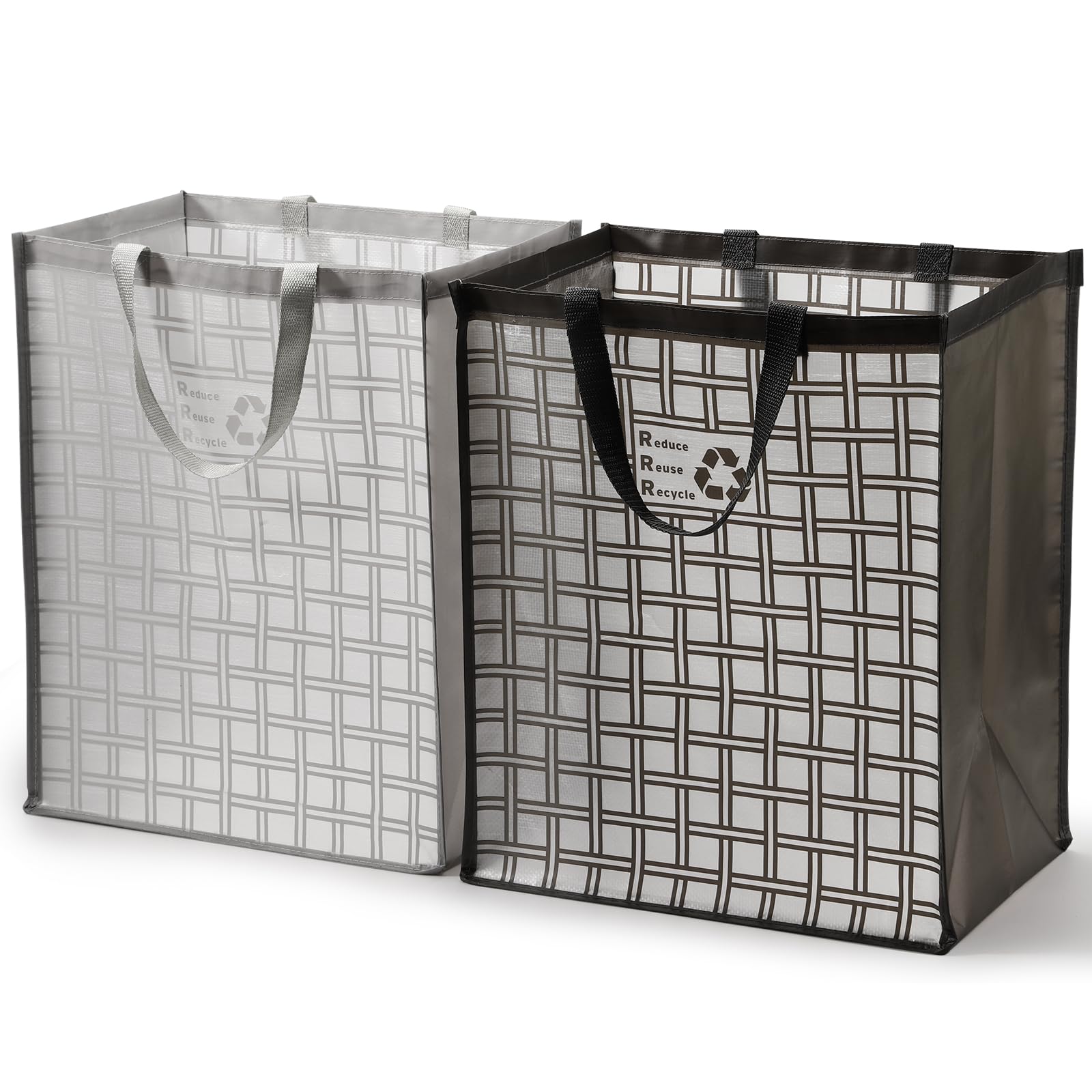 Lily queen Recycle Bin Bags for Kitchen Home Trash Cans Sorting Bins 12 Gallon Set of 2