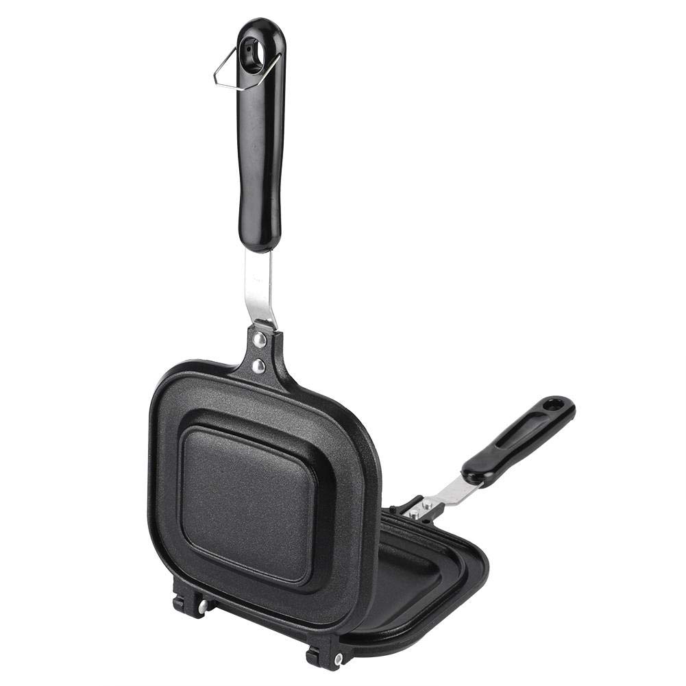 Fry Pan,Double-Sided Multifunction Fry Pan Sandwich Toaster Breakfast Maker Nonstick Baking Pan Sandwich Maker