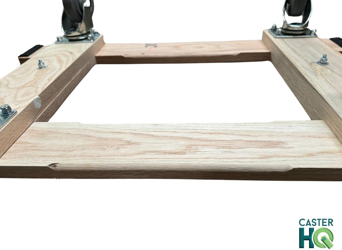 Heavy-Duty Oak Furniture Dolly β 18"x30" 4-Wheel Moving Dolly, 1000 lbs Capacity β Made in USA, Ideal for Professional Movers