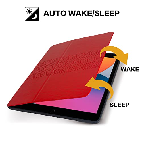 HFcoupe Cases and Covers for iPad (Red, 10.2 inch iPad Case)