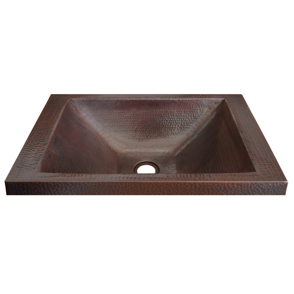 Native Trails CPS242 Hana Drop-in Bathroom Sink, Antique Copper
