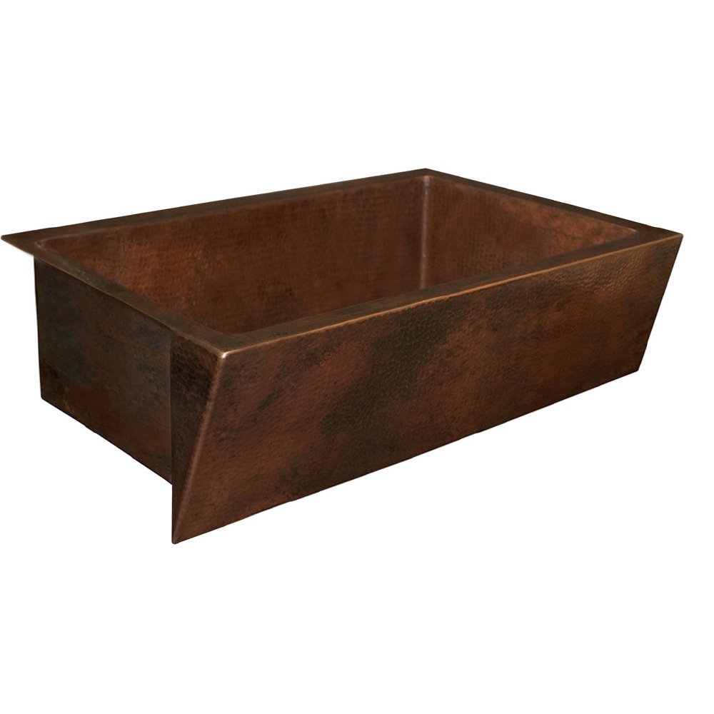 Native Trails CPK290 Zuma Apron-Front Kitchen Sink, 33" x 22", Antique Copper
