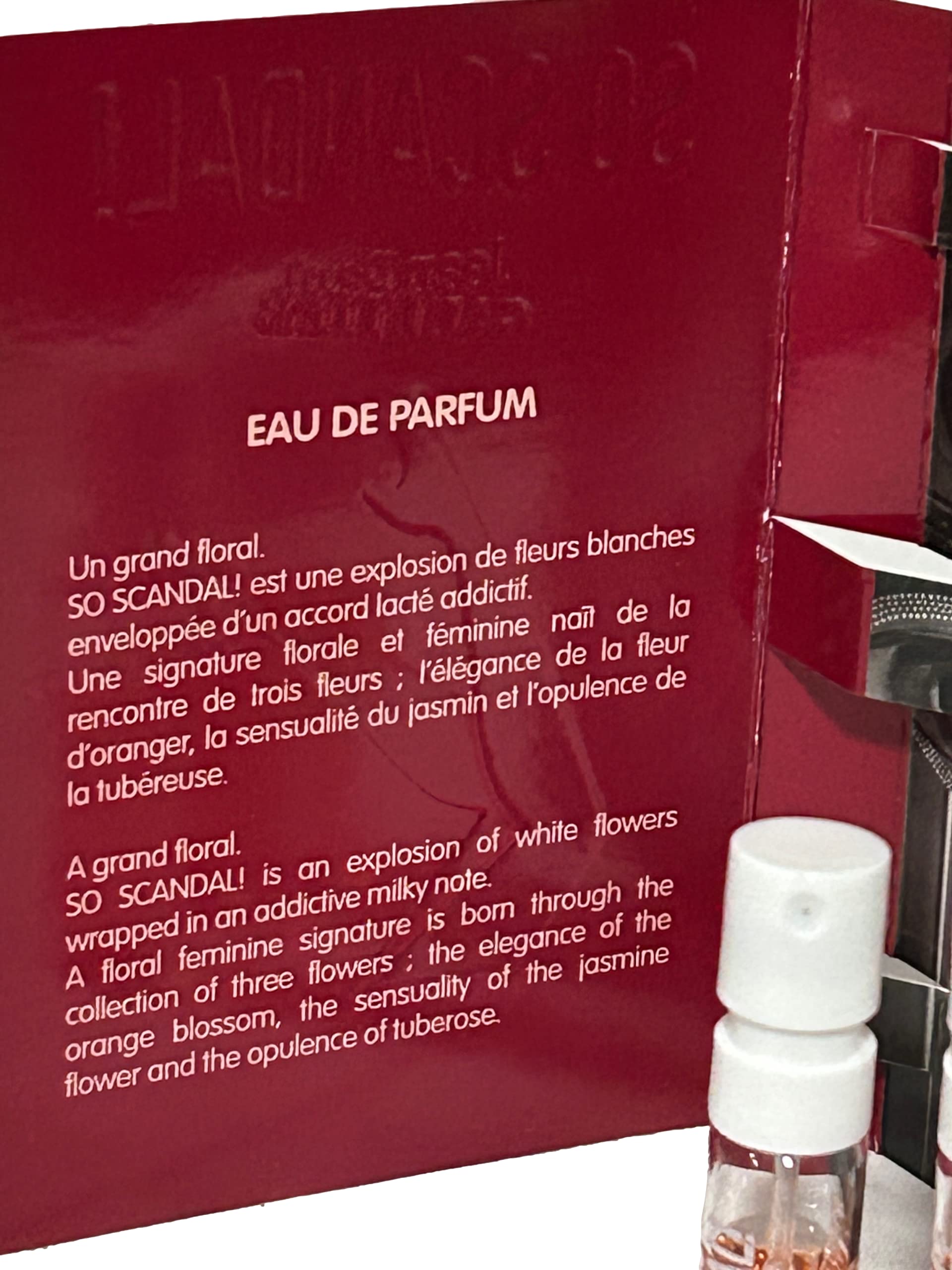 Jean Paul Gaultier So Scandal Women Sample EDP 0.05 fl. oz. / 1.5 ml Vial Spray Mini Perfume Vial Eau De Parfum (Set of 3)