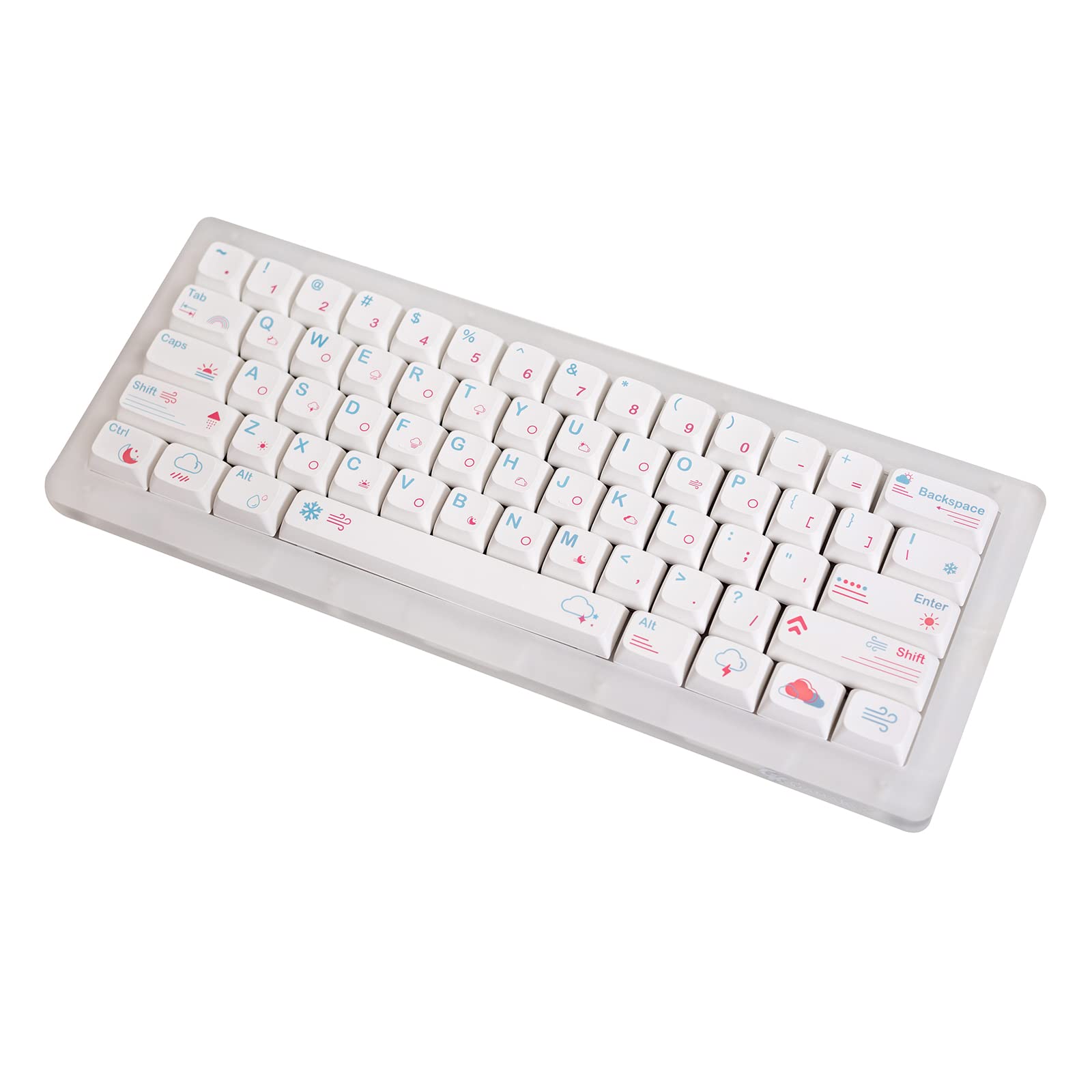 GK GAMAKAY K61 Pro 60% RGB Gasket Mechanical Keyboard, Bluetooth/USB-C Wired/2.4GHz Wireless 61 Keys Hot Swap Gaming Keyboard with CNC Acrylic Base XDA Profile PBT Keycaps (Gateron Brown Switch)