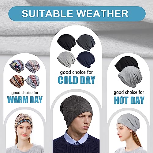 ELLEWIN Slouchy Beanie Hip-Hop Hats Cap for Men Women Soft Lightweight Running Adult Beanie Hats