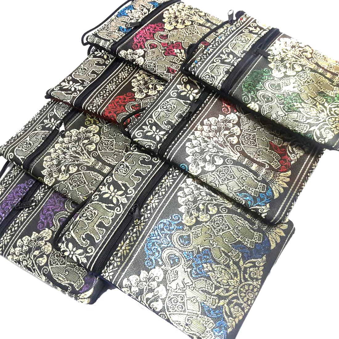 Thai Elephant Crossbody Bag Hmong Hill Tribe Hippy EB2 (Red)