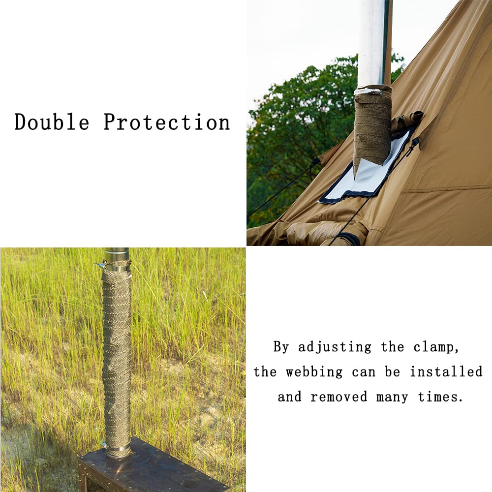 FireHiking 4-8 Person Camping Hot Tent with Stove Pipe Wrap for Bushcraft, Cooking and Heating