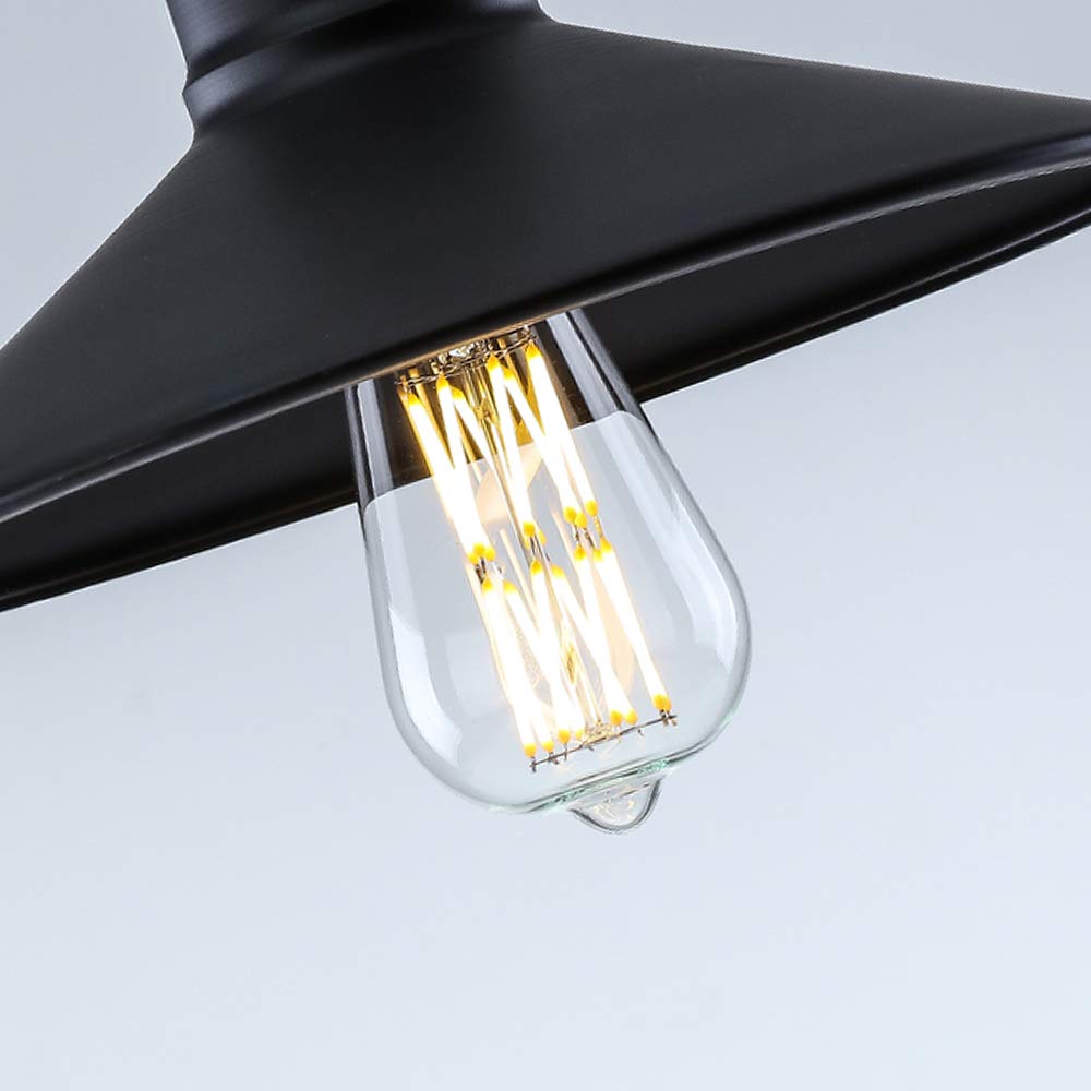 Leools Filament LED Edison Bulb 15W Dimmable 2700K Warm White 1300LM, 120W Incandescent Equivalent E26 Base, ST64 Vintage LED Filament Bulbs, 360 Degrees Beam Angle, Pack of 2