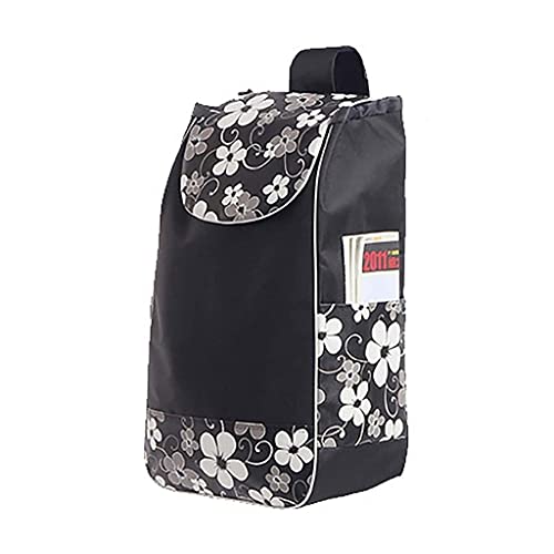 SDYL Folding Shopping Hand Cart Replacement Bag, Portable Waterproof 40L Oxford Cloth Shopping Cart Backup Trolley Bags, Reusable Shopping Spare Bag, 322056cm (Color : C)