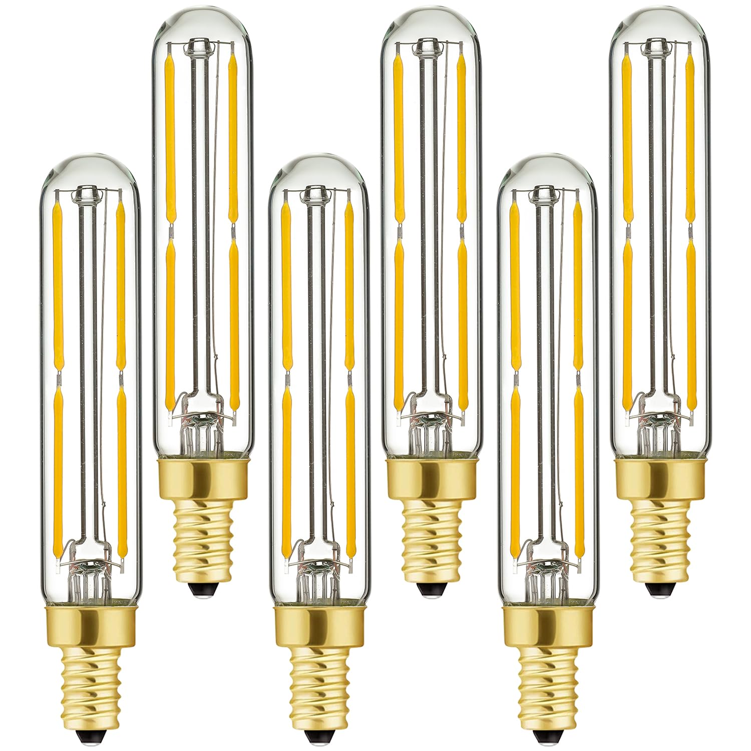 Leools LED Bulb Dimmable 6W Equal Soft White 3000K T6 T6.5 E12 Candelabra Bulb 60 watt for Chandeliers,Ceiling Fan,Pendant,Wall sconces AC120V 600LM e12 Light Bulb 6Pack