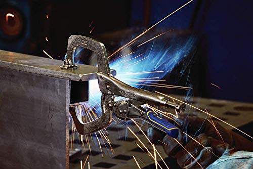IRWIN VISE-GRIP Welding Pliers, Fast Release, C-Clamp with Swivel Pads, 11-Inch (IRHT82586)