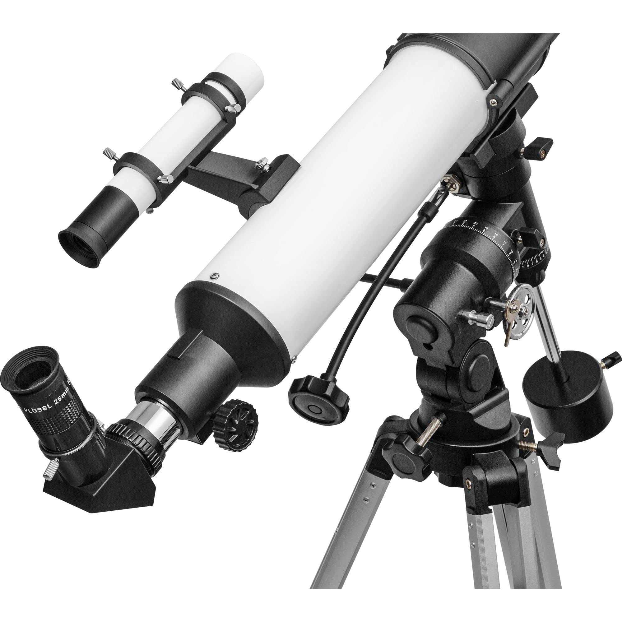 Orion Observer 90mm Equatorial Refractor Telescope Kit for Adults & Families - Portable Beginner Telescope Kit for The Moon, Planets & Stars