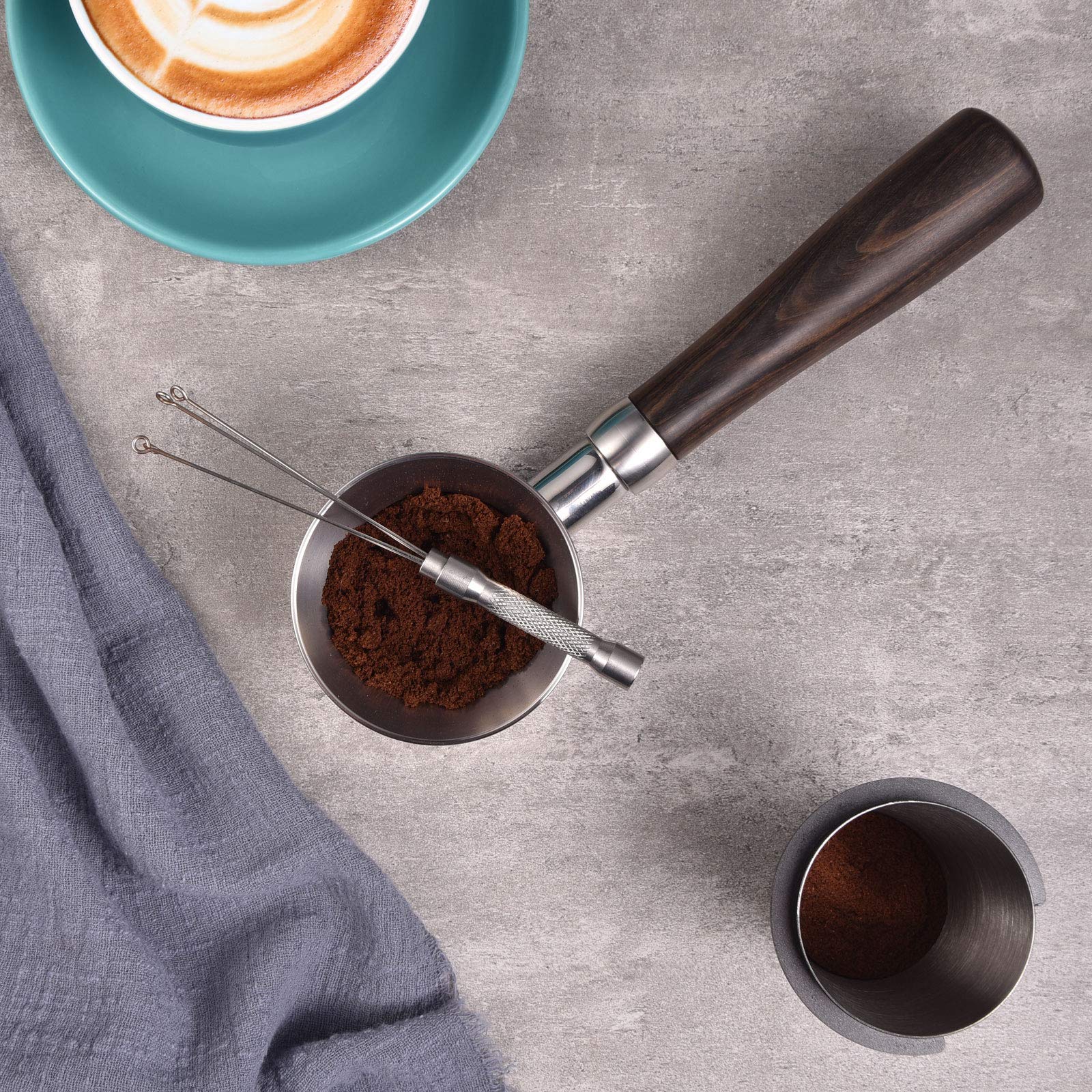 Espresso Coffee Stirrer, MATOW Stainless Steel Mini Whisk for Espresso Stirring Distribution β Professional Coffee Powder Stirring Tool