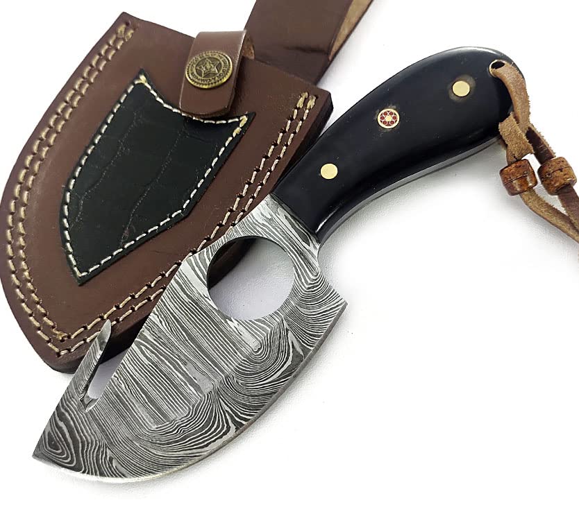 Damascus Steel Fixed Blade Knife Hunting Camping Hiking Tactical Survival Outdoor Sports For Men. SM148