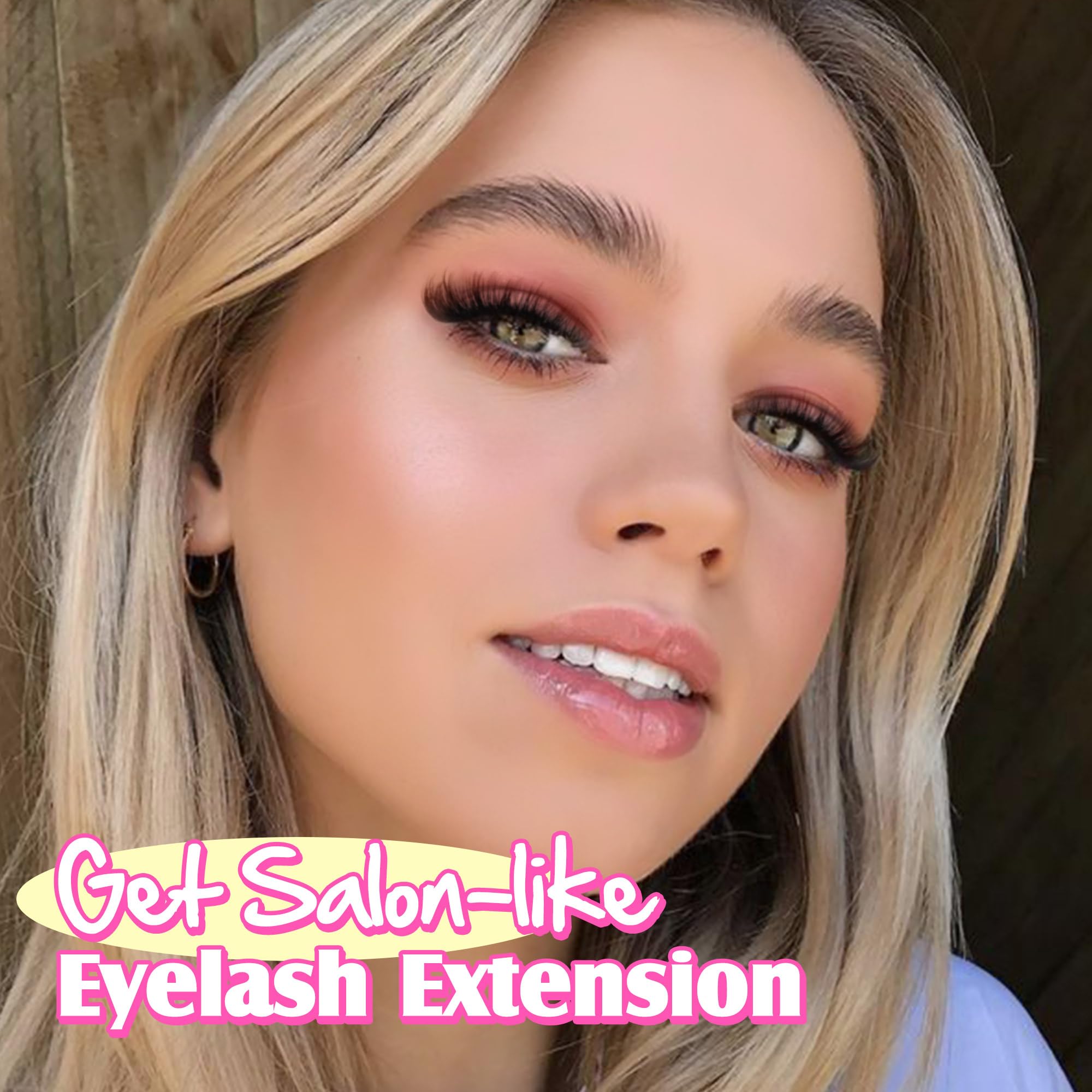 DIY Lash Extension Kit 108Pcs Lash Clusters Wispy with Strong Hold Lash Bond and Seal and Eyelash Cluster Applicator Individual Eyelash Extension Kit DIY for Beginners at Home by wtvane