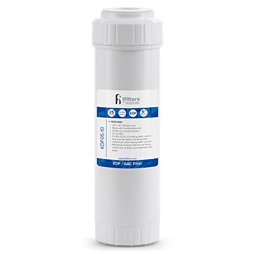 KDF/GAC Water Filter for Chlorine, Taste, Odor, Heavy Metals, Rust - 2.5 x 10