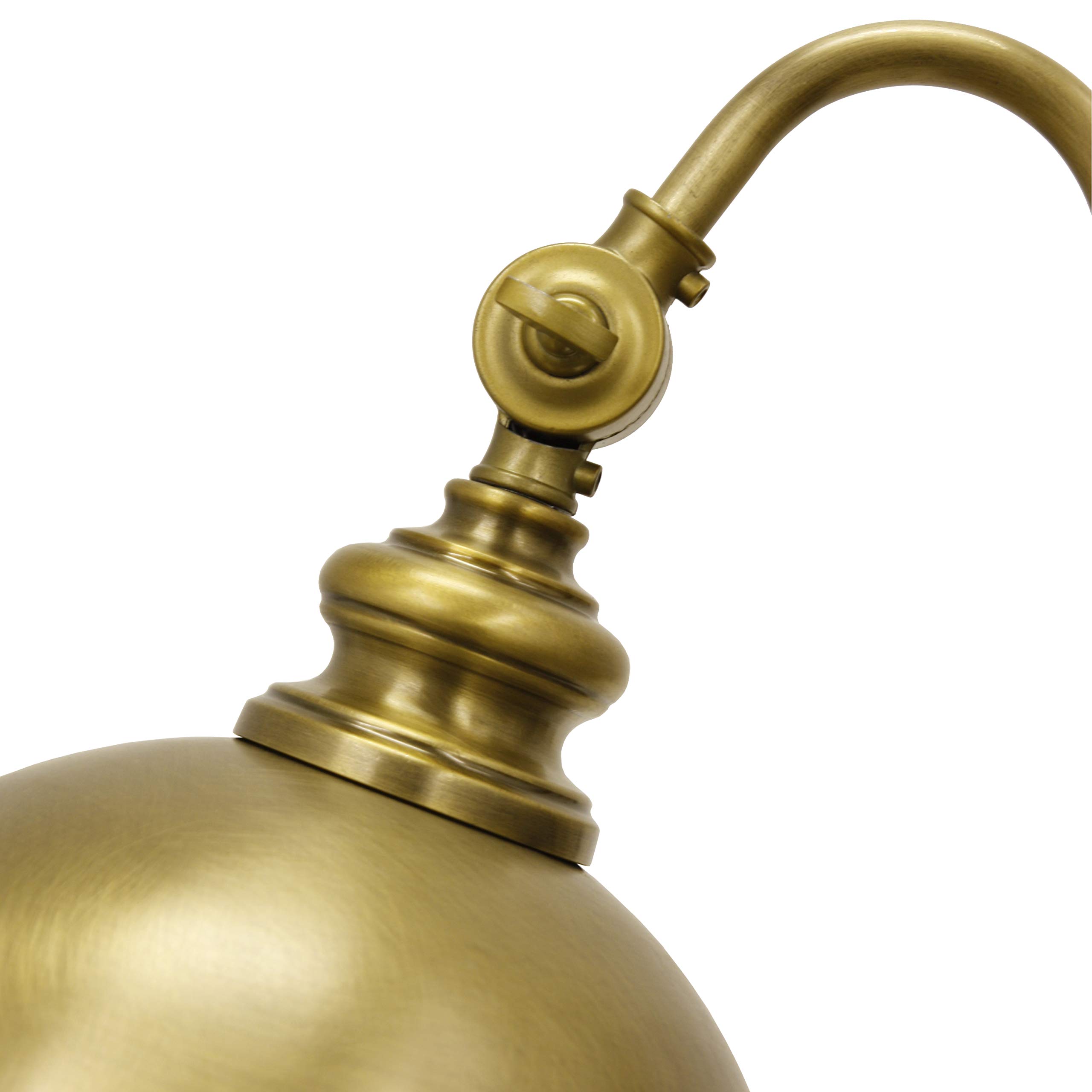 Decor therapy Chloe Steel Pharmacy Floor Lamp, Zadar Brass