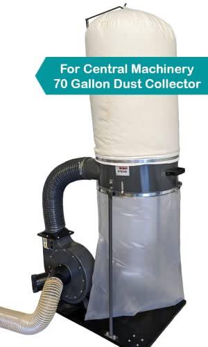 Harbor Freight Dust Collector Bags for Central Machinery 70 Gallon Dust Collector | 5 Pack | Made in USA