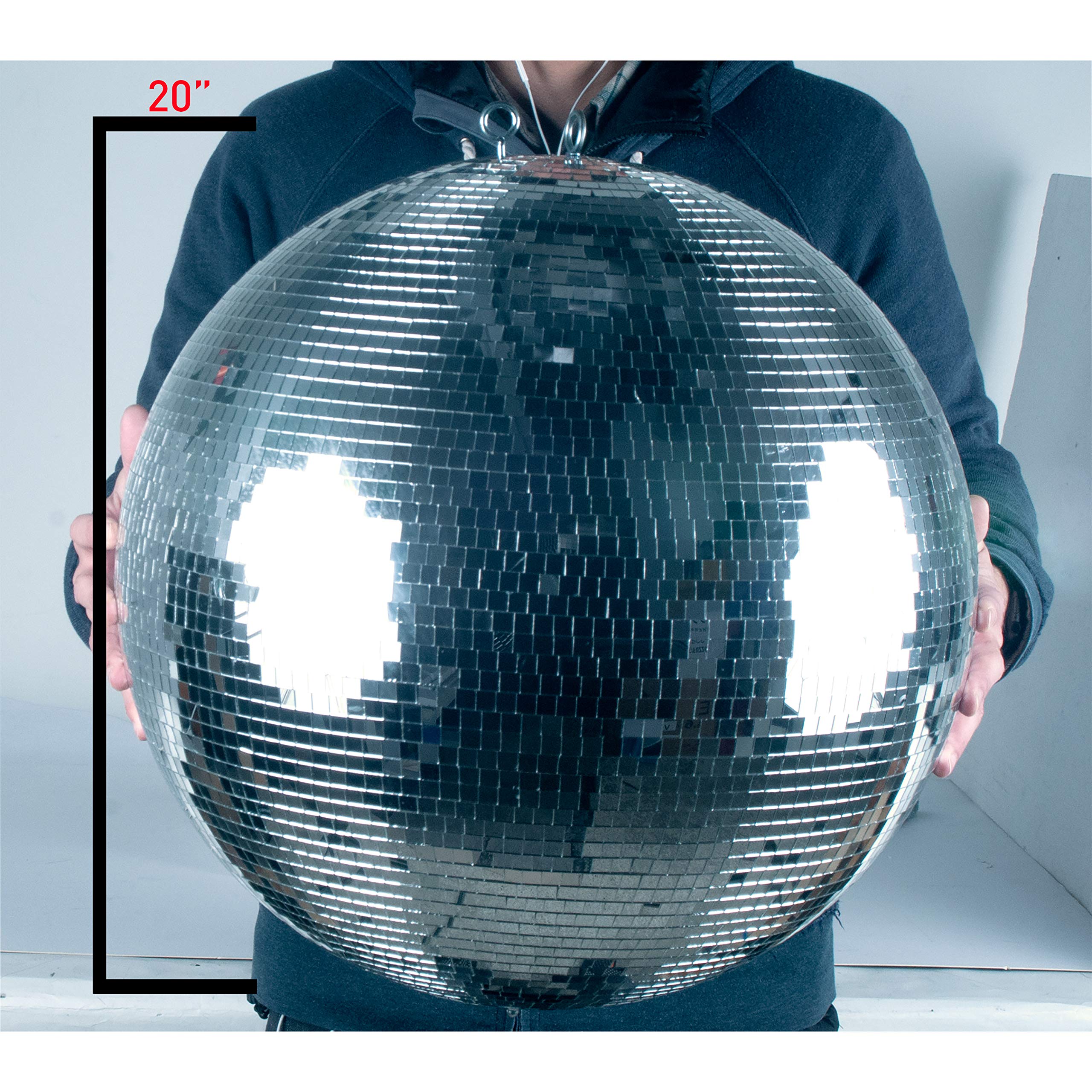 EM20 Eliminator Lighting 20" inch Disco Mirror Ball - EM20 & American DJ Supply M-103HD Mirror Ball