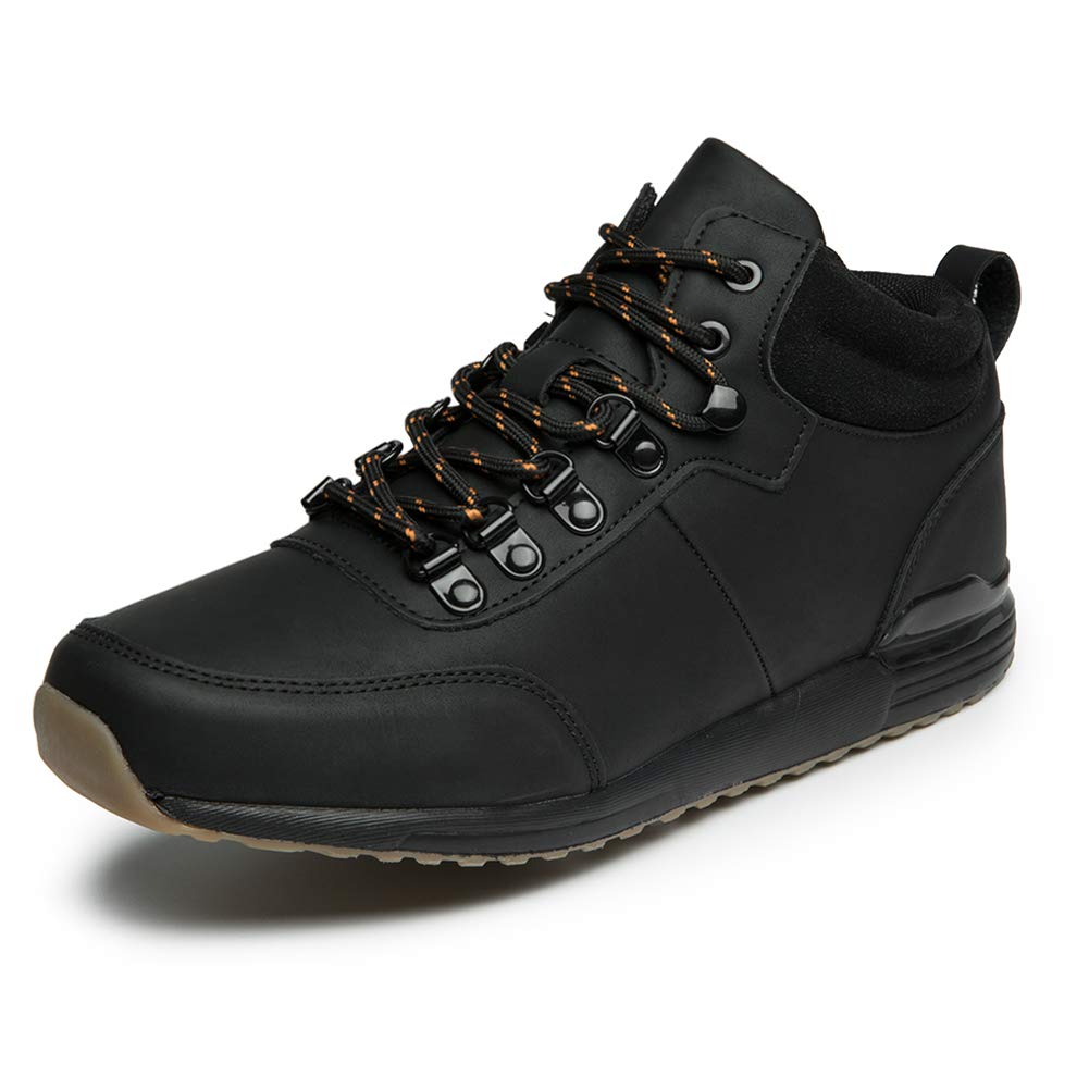 FITONE Men's Waterproof Boot Mid Ankle Boot Free Hiker Hiking Boot (Black, Numeric_9)
