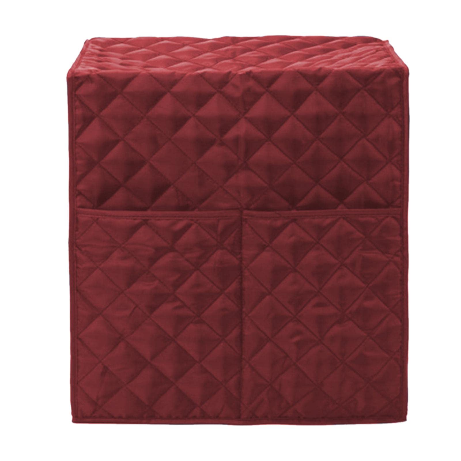 KLKCMS Coffee Machine Cover, Espresso Machine Quilted Protective Cover, Kitchen Appliance Covers, , red