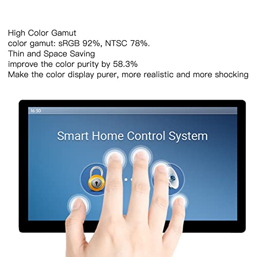 KUIDAMOS Capacitive Touch Screen, Touch Screen Monitor High Color Gamut 1024x600 for Consumer Electronics for Electronic Sentry