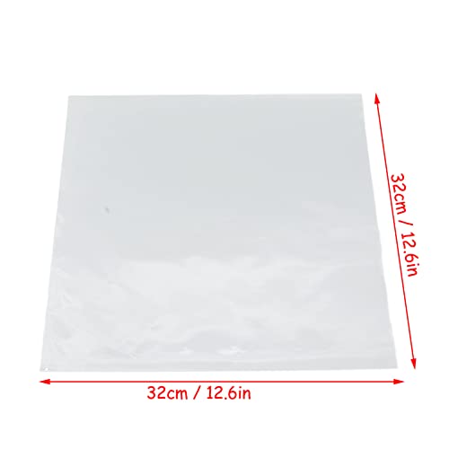KUIDAMOS Resealable Vinyl Record Outer Sleeves, Protective 50Pcs OPP Dust Free Vinyl Record Sleeves Professional Keep for 12in Records