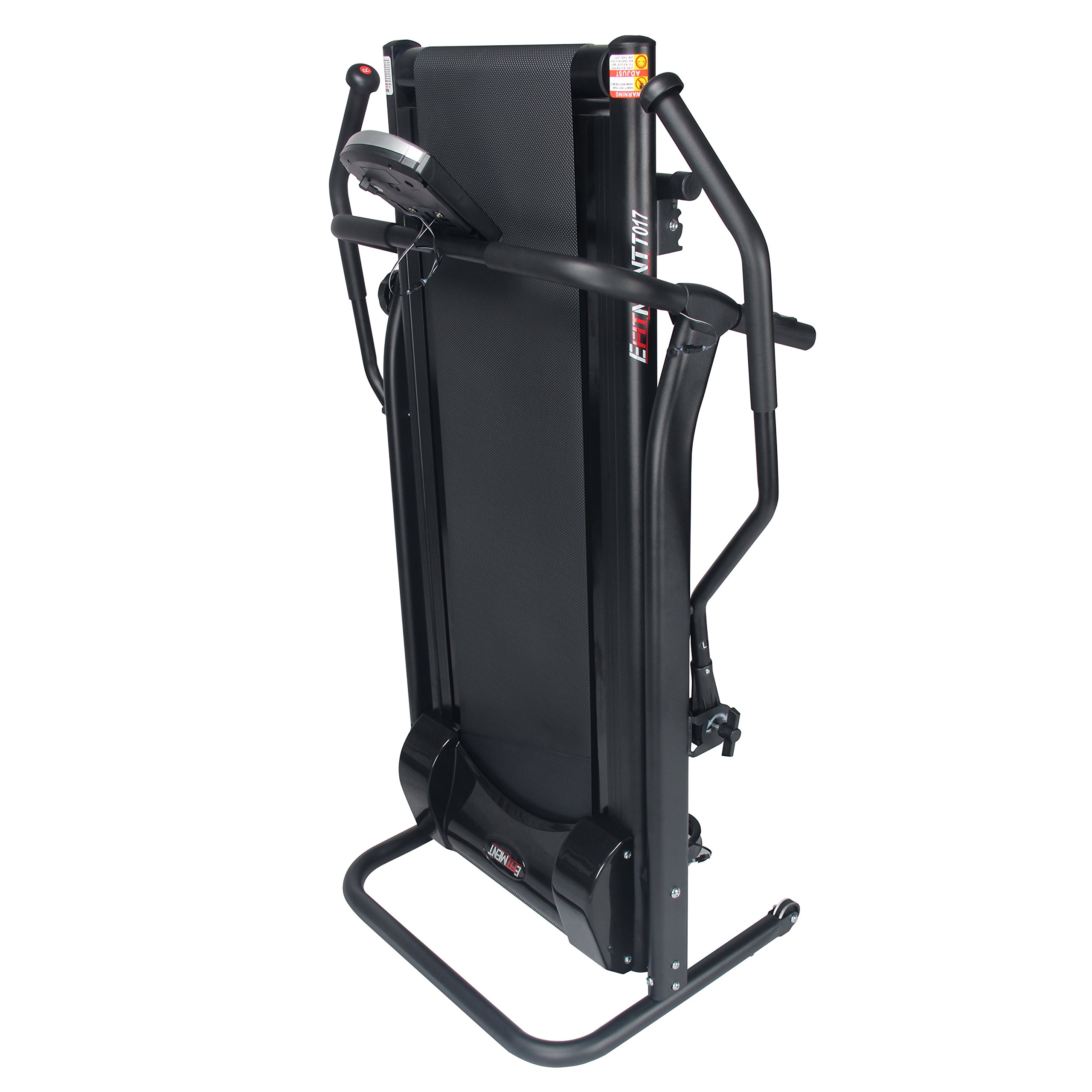 EFITMENT Adjustable Incline Magnetic Manual Treadmill w/Pulse Monitor (Upgraded-Arm Exercisers)
