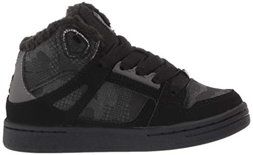 DC boys Pure High-top Wnt Skate Shoe, Black Camouflage, 12.5 Little Kid US