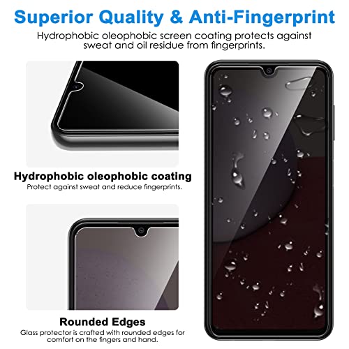 LYWHL [2 Pack for Samsung Galaxy A14 5G Privacy Screen Protector, Anti Spy Tempered Glass 9H Hardness Protective Film for Galaxy A14 6.6β, Anti Scratch Case Friendly Bubble Free Easy Install - Black
