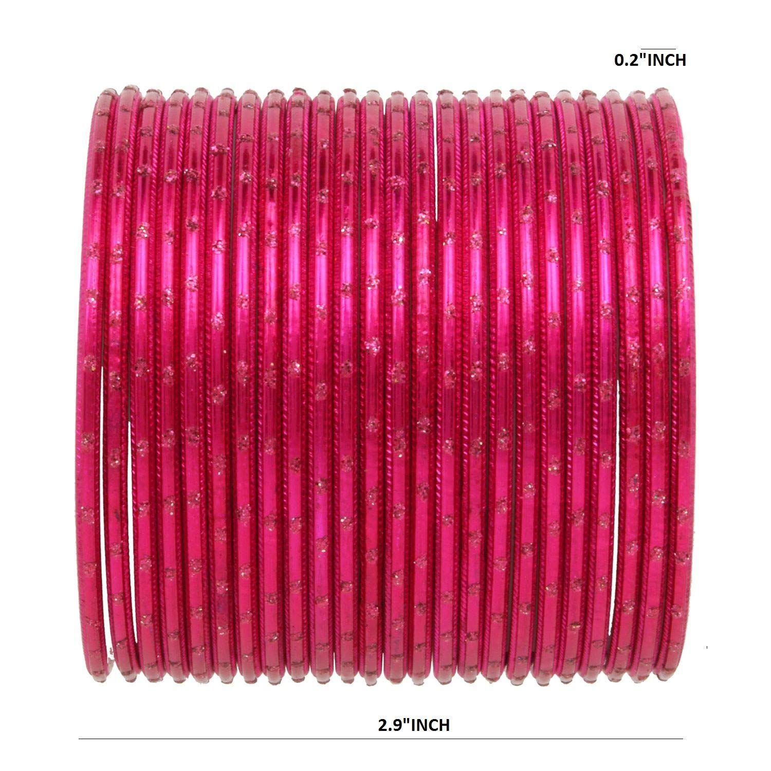 Efulgenz Indian Bangles Set Bollywood Plain Metal Bangle Bracelets Costume Jewelry for Women