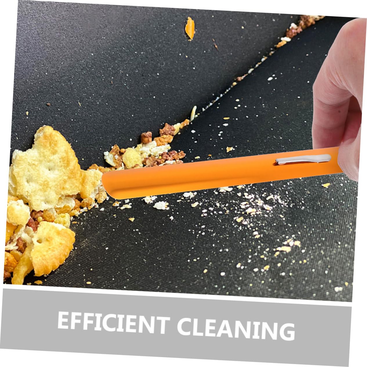 KICHOUSE 4Pcs Stainless Steel Crumb Scraper Restaurant and Kitchen Crumb Sweeper for Tabletop Cleaning Counter Crumb Scraper for Home and Commercial Use