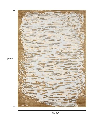 LUXE WEAVERS Artistic Textured Metallic Area Rug,Gold,8'X10'