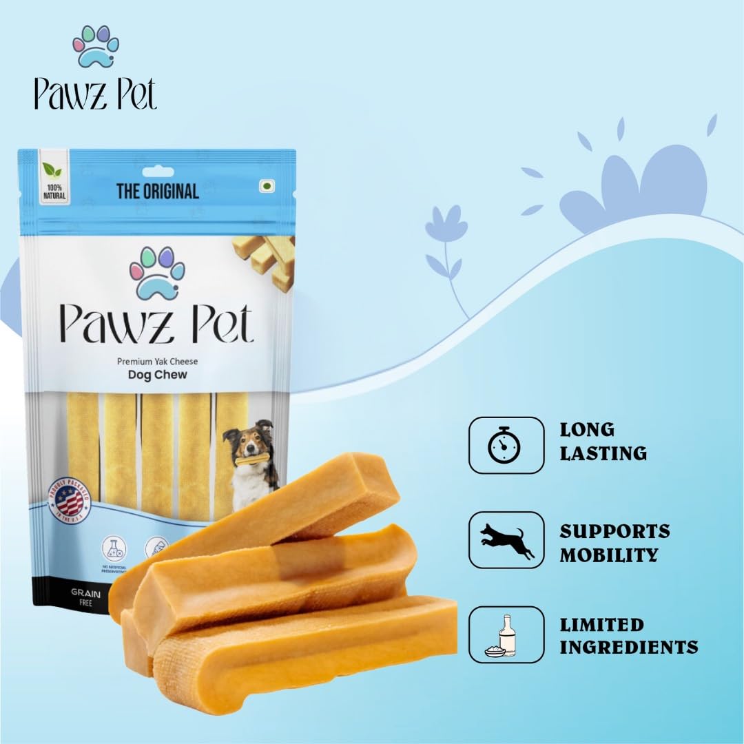 Himalayan Yak Chews for Dogs β 100% Natural & Healthy Yak Cheese Chews - Medium (3 Pack) Dog Cheese Sticks - Gluten-Free High-Protein Premium Yak Bones for Dogs - Perfect for Long-Lasting Chewing