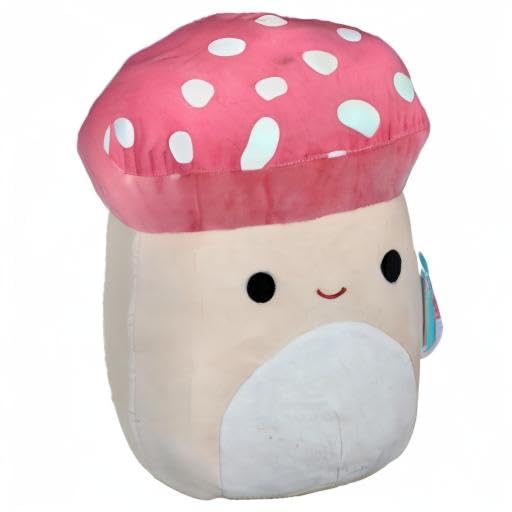 Squishmallow KellyToys - 12 Inch (30cm) - Malcolm The Mushroom - Super Soft Plush Toy Animal Pillow Pal Buddy Stuffed Animal Birthday Gift_AB