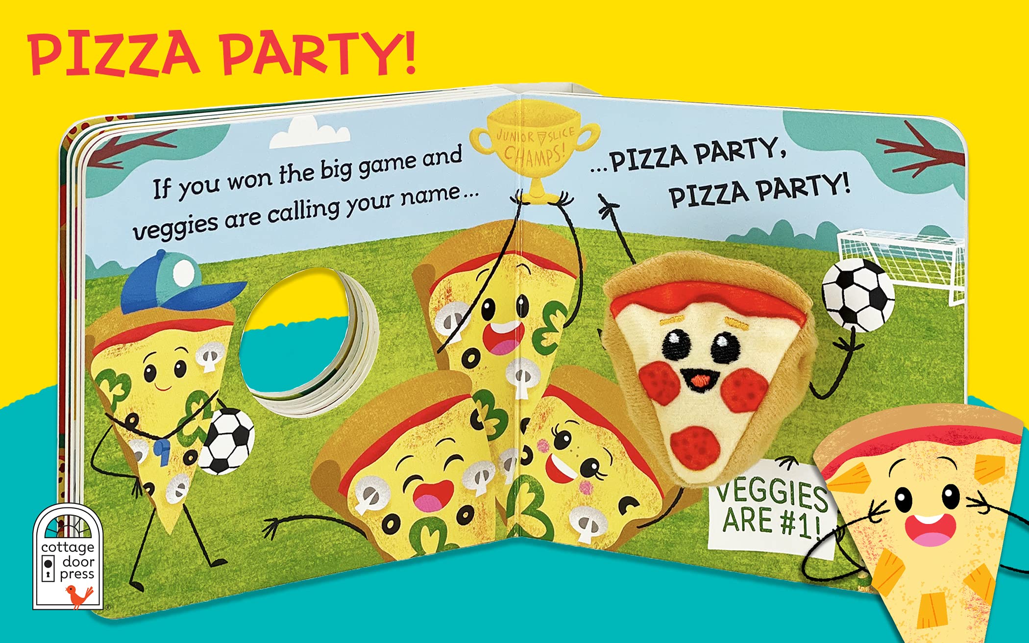 Pizza Party! Finger Puppet Board Book for Little Pizza Lovers, Ages 1-4 (Children's Interactive Finger Puppet Board Book)