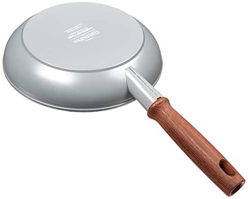 GreenPan Mayflower Pro Hard Anodized Healthy Ceramic Nonstick, 8" Frying Pan Skillet, Vintage Wood Handle, PFAS-Free, Induction, Charcoal Gray