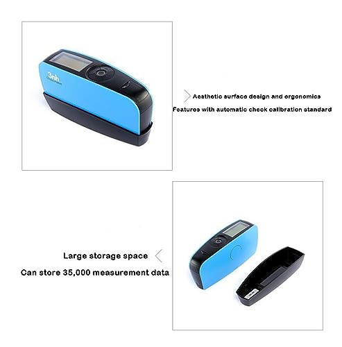 KYKYK Colorimeter, 60 Degree Economic Gloss Meter Paints Ink Ceramic Marble Tester Surface Gloss Measurement Meter Measurement Glossmeter Portable High-Precise Digital Color Analyzer