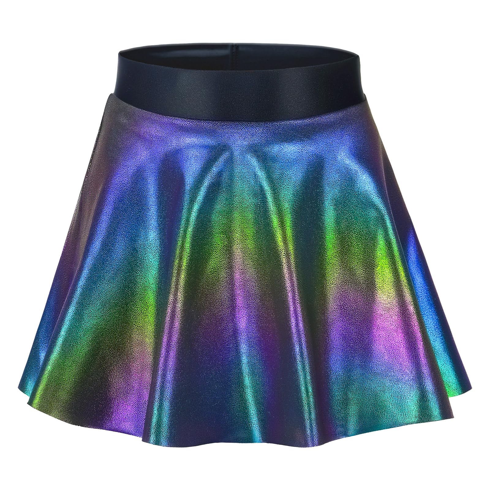 Gnainach Tennis Skirts for Girls Size 11-12 Years Old Solid Black Lightweight Stretch High Waisted Pleated Active Skort with 3 Pockets