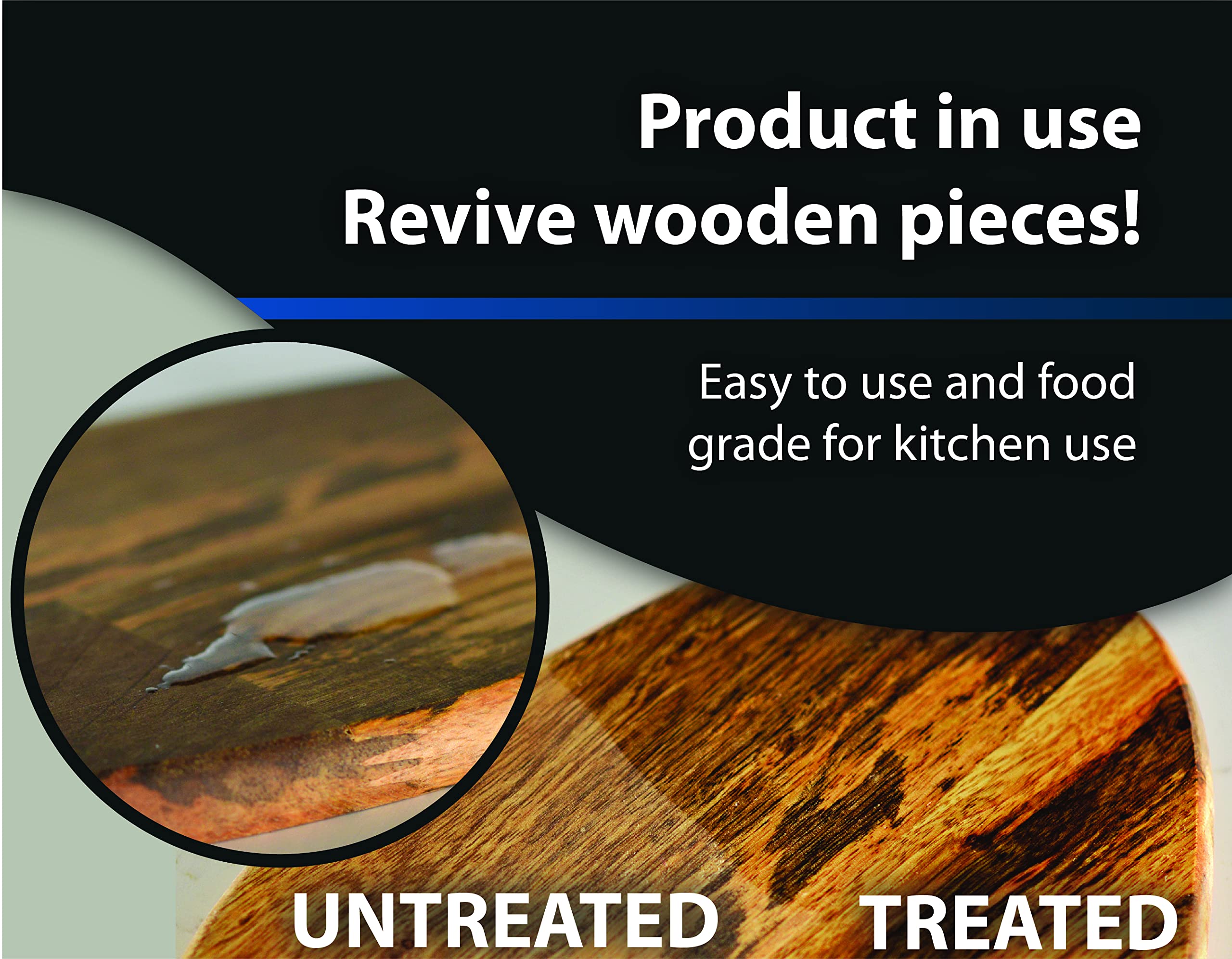 Premium 100% Ready to Use Food Grade Mineral Oil, 16oz Spray Bottle, Butcher Block and Cutting Board Oil - Sprayer Included