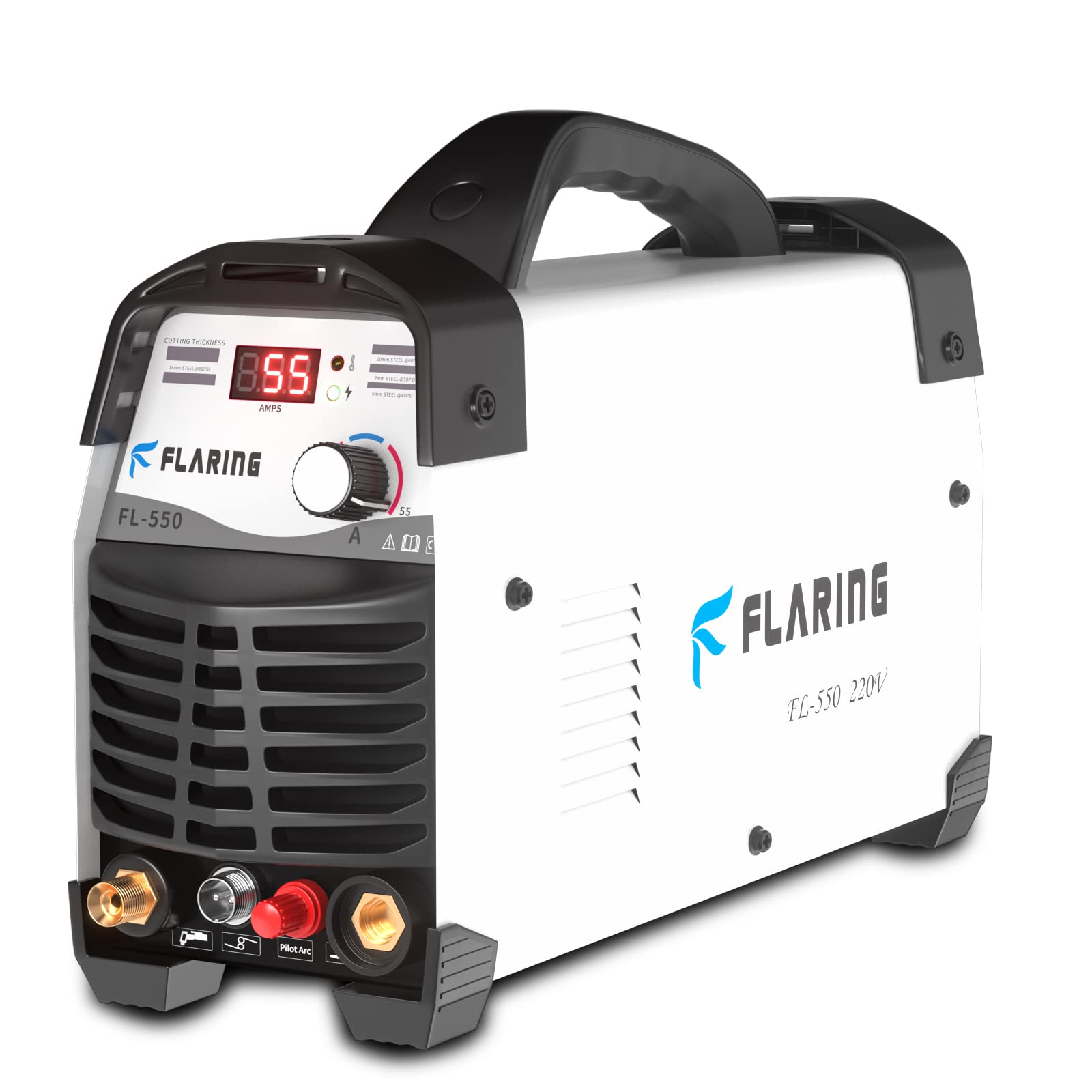FLARING Plasma Cutter Non Touch 50 AMP 220V FL550 1/2'' Clean Cut Max 18MM IGBT High Frequency Inverter Plasma Cutting Machine 3 Year Warranty