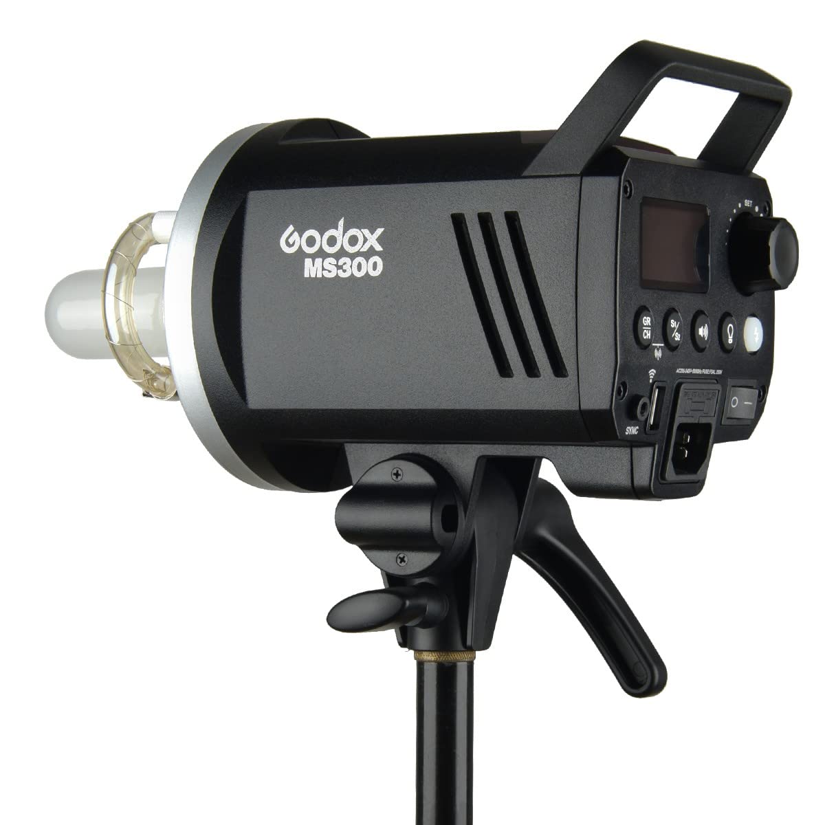 Godox MS300 2Pcs 600W Professional Photography Lighting Kit Compact Studio Flash Strobe Light,2.4G Bowens Mount with 150W Modeling Lamp,5600±200K CCT,0.1-1.8S Recycle Time,w/XT-16,Softbox,Light Stand