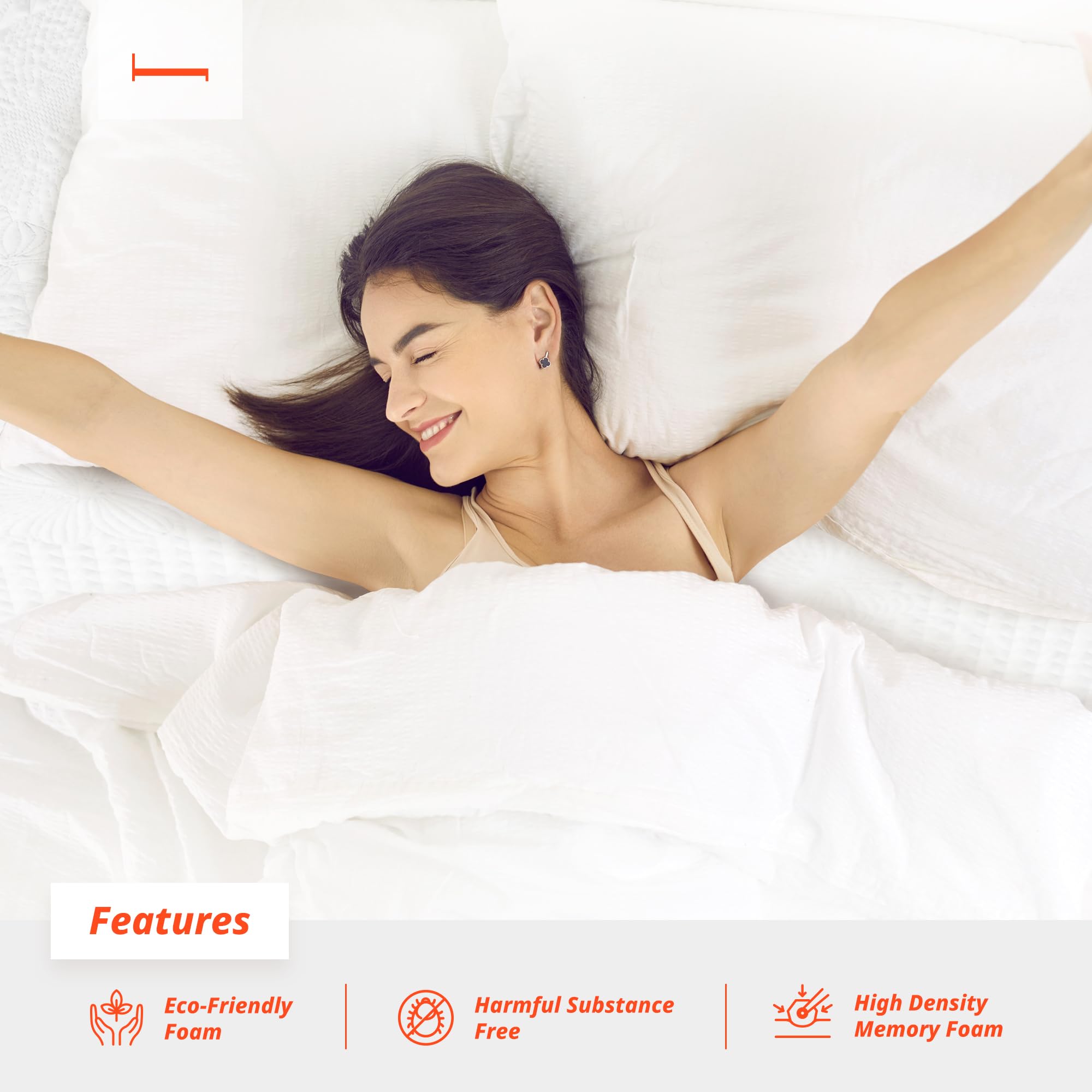PrimaSleep King Mattress, 9 Inch Gel Memory Foam Mattress, Gel Infused for Comfort and Pressure Relief, CertiPUR-US Certified, Bed-in-a-Box, Medium Firm, King Size