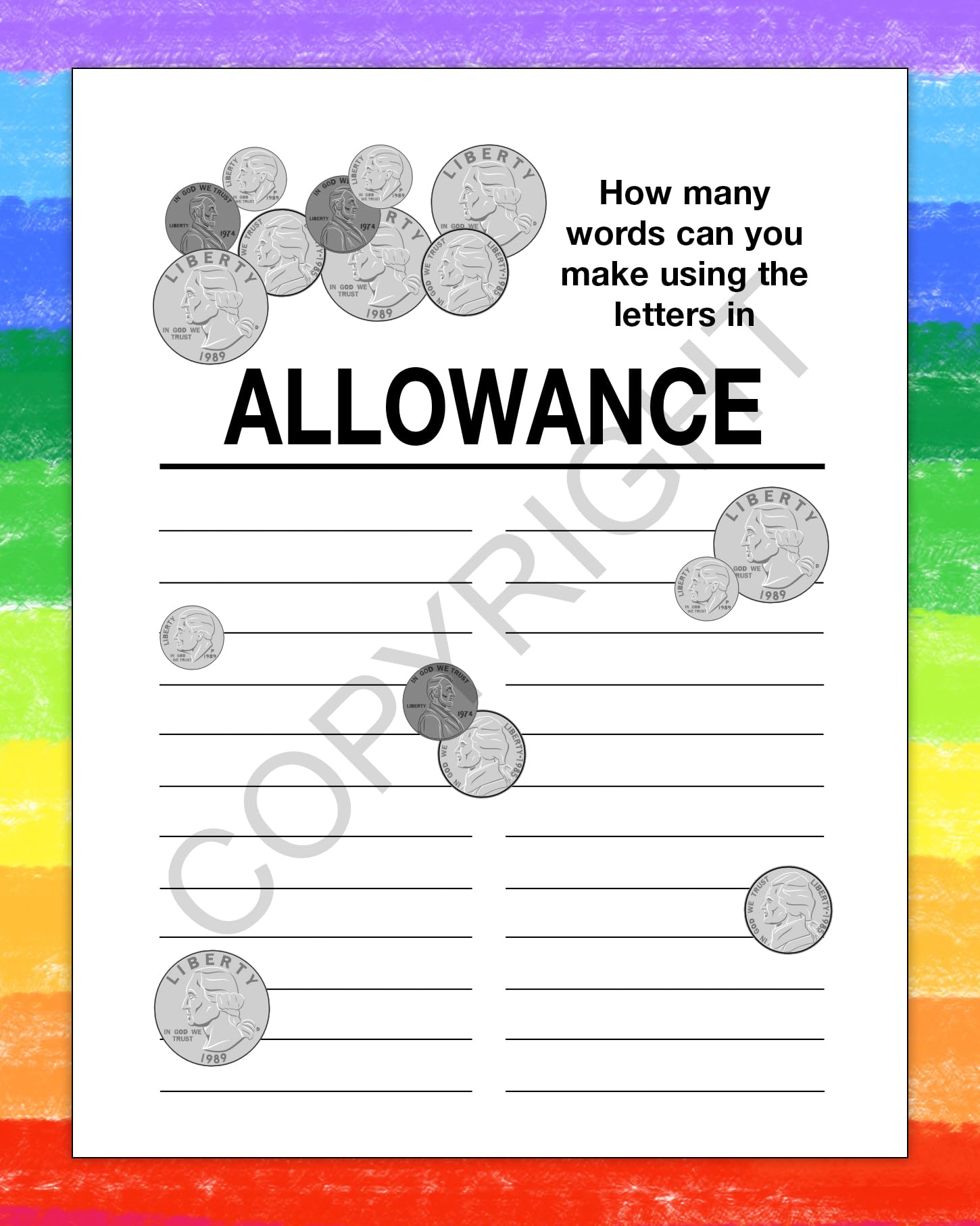 ZOCO - Be Smart with Your Savings - Educational Coloring & Activity Books (25 Bulk Pack, Without Crayons) - Teach Kids About Money - Bank Supplies - Gifts for Kids