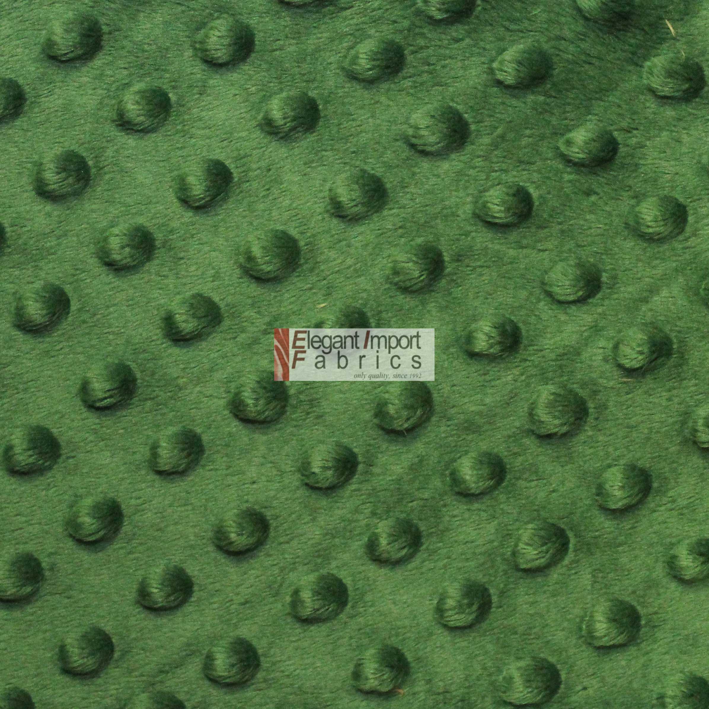 Minky MINKEE Chenille DOT Soft Fabric Cuddle 38 Color 60"W SEW Craft by The Yard (Mint Green)