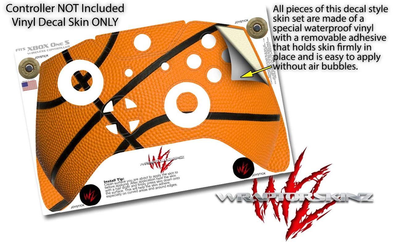 WraptorSkinz Decal Vinyl Skin Wrap compatible with XBOX One S/X Controller - Basketball (CONTROLLER NOT INCLUDED)
