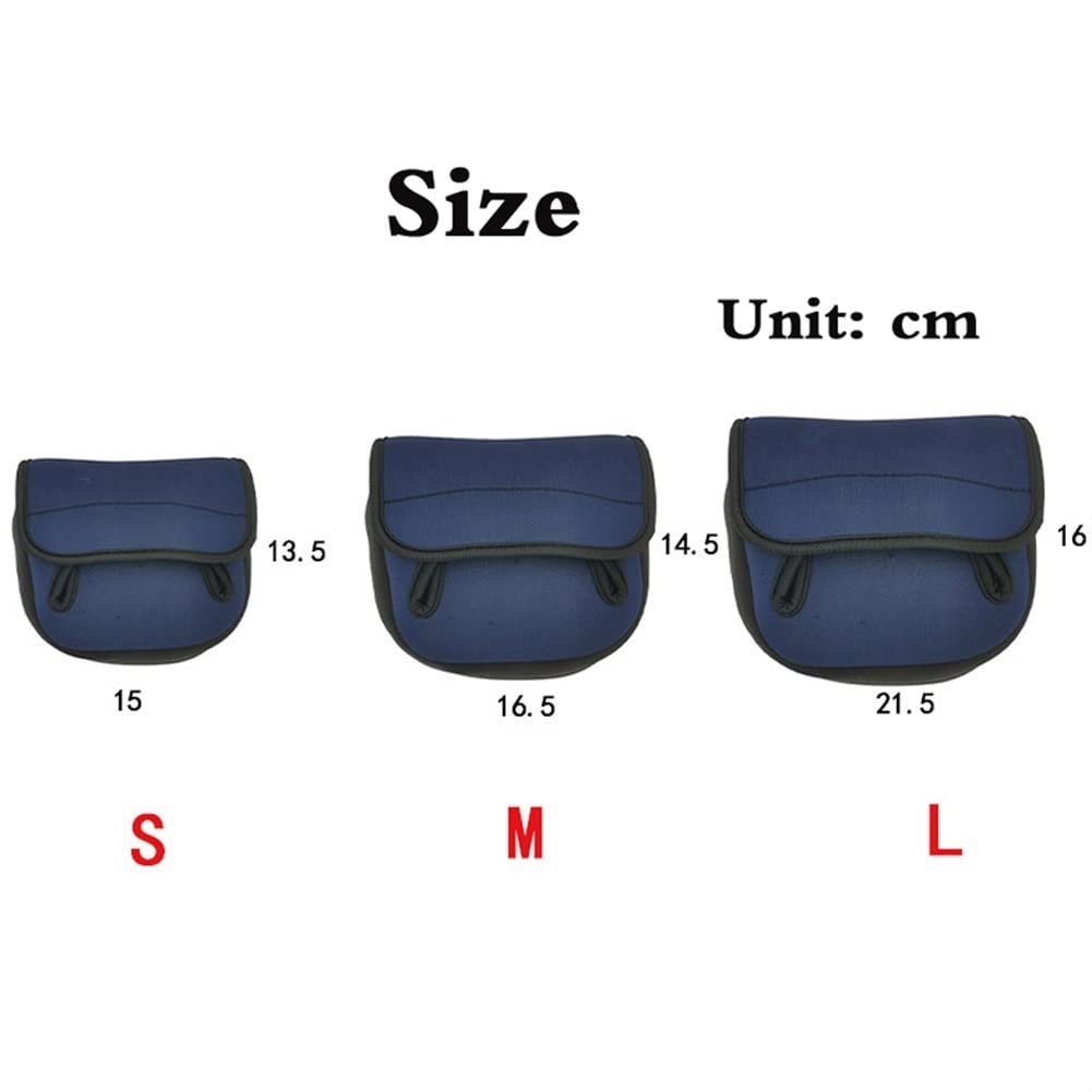 Fishing Spinning Reel Covers Baitcaster Protective Bag for Drum Spinning Raft Bait Casting Reel Storage Tools Fishing Tackle Fly Reel Case ( Color : A Style S )